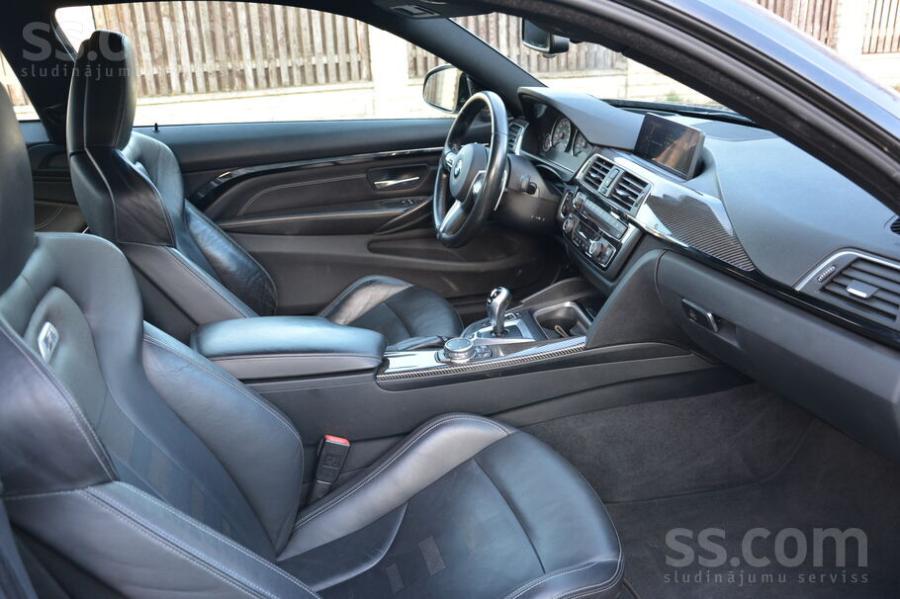 Grey BMW M4 2016 in Riga, with an engine capacity of 3.00 L and mileage of 121 thousand km for 35000 €, photo 10 on AUTOMOTO.COM.LV