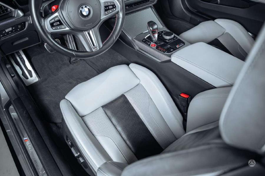 Pelēks BMW M4 2021 Viļņa, ar dzinēja tilpumu 2.99 L un nobraukumu 25 tūkst. km par 66000 €, foto 18 vietnē AUTOMOTO.COM.LV