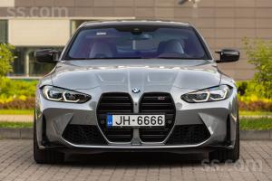 Grey BMW M4 2022 in Jelgava, with an engine capacity of 3.00 L and mileage of 59 thousand km for 69900 €, photo  on AUTOMOTO.COM.LV