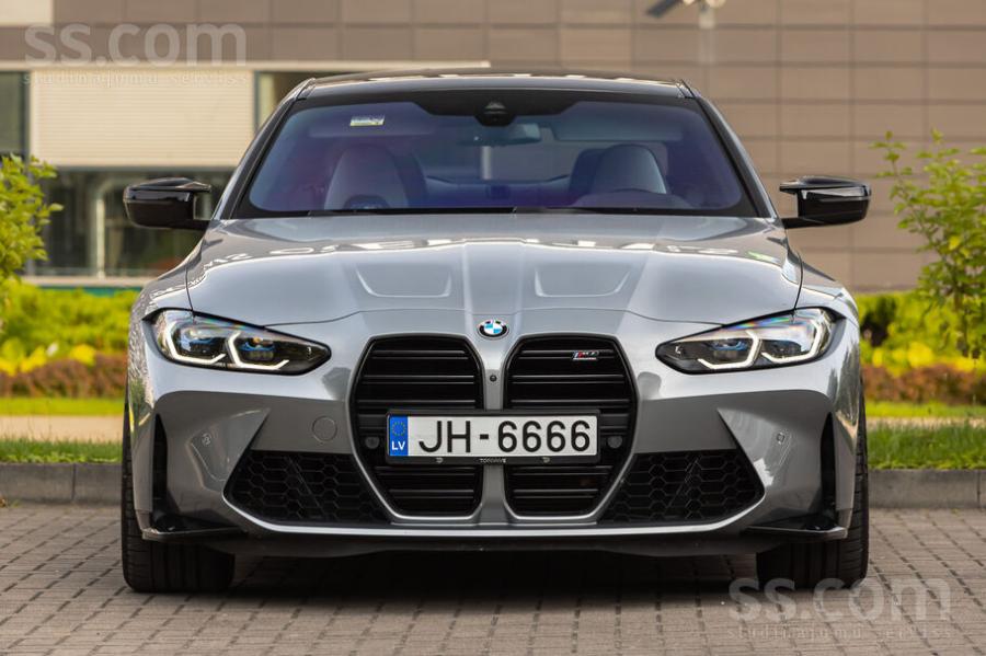 Grey BMW M4 2022 in Jelgava, with an engine capacity of 3.00 L and mileage of 59 thousand km for 69900 €, photo 1 on AUTOMOTO.COM.LV