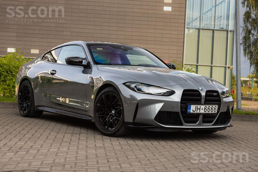 Grey BMW M4 2022 in Jelgava, with an engine capacity of 3.00 L and mileage of 59 thousand km for 69900 €, photo 4 on AUTOMOTO.COM.LV
