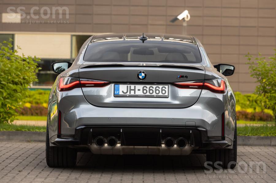 Grey BMW M4 2022 in Jelgava, with an engine capacity of 3.00 L and mileage of 59 thousand km for 69900 €, photo 6 on AUTOMOTO.COM.LV