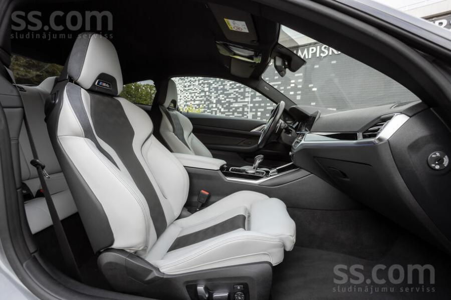 Grey BMW M4 2022 in Jelgava, with an engine capacity of 3.00 L and mileage of 59 thousand km for 69900 €, photo 24 on AUTOMOTO.COM.LV