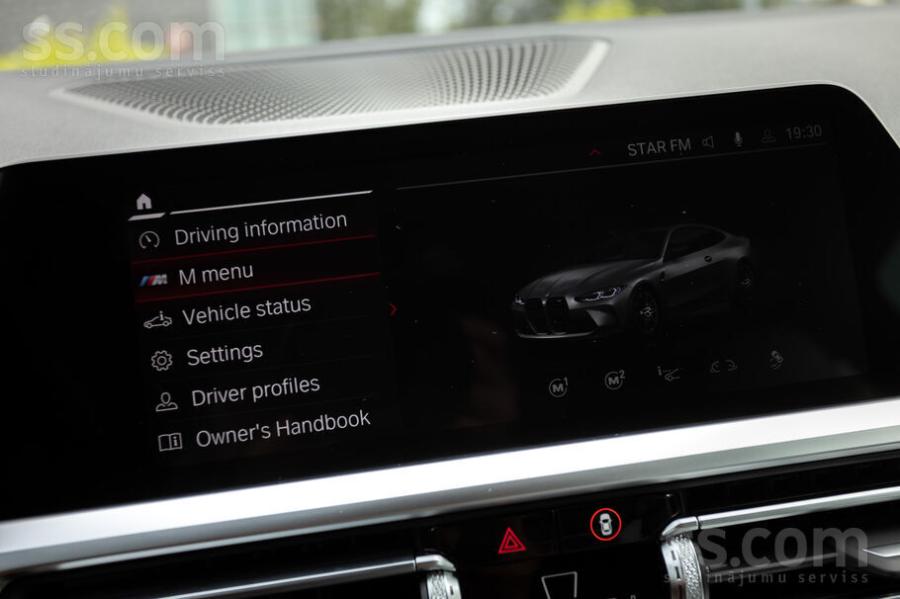 Grey BMW M4 2022 in Jelgava, with an engine capacity of 3.00 L and mileage of 59 thousand km for 69900 €, photo 32 on AUTOMOTO.COM.LV