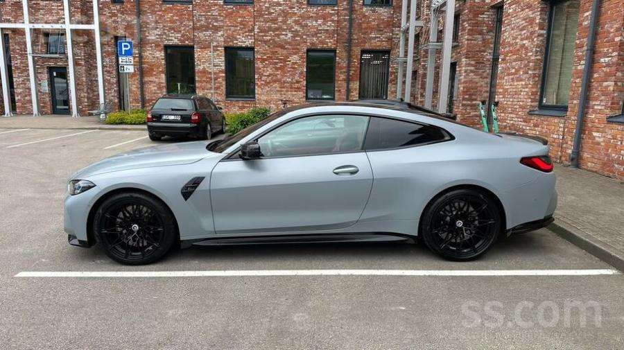 Pelēks BMW M4 2023 Rīga, ar dzinēja tilpumu 3.00 L un nobraukumu 23 tūkst. km par 78000 €, foto 3 vietnē AUTOMOTO.COM.LV