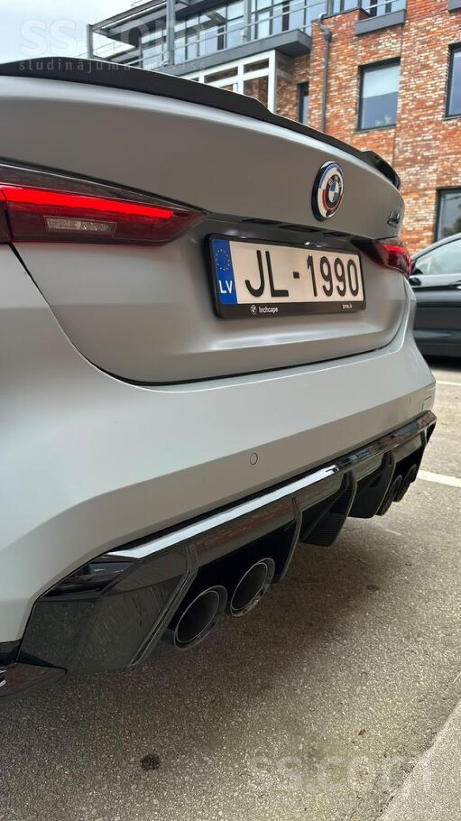 Pelēks BMW M4 2023 Rīga, ar dzinēja tilpumu 3.00 L un nobraukumu 23 tūkst. km par 78000 €, foto 10 vietnē AUTOMOTO.COM.LV