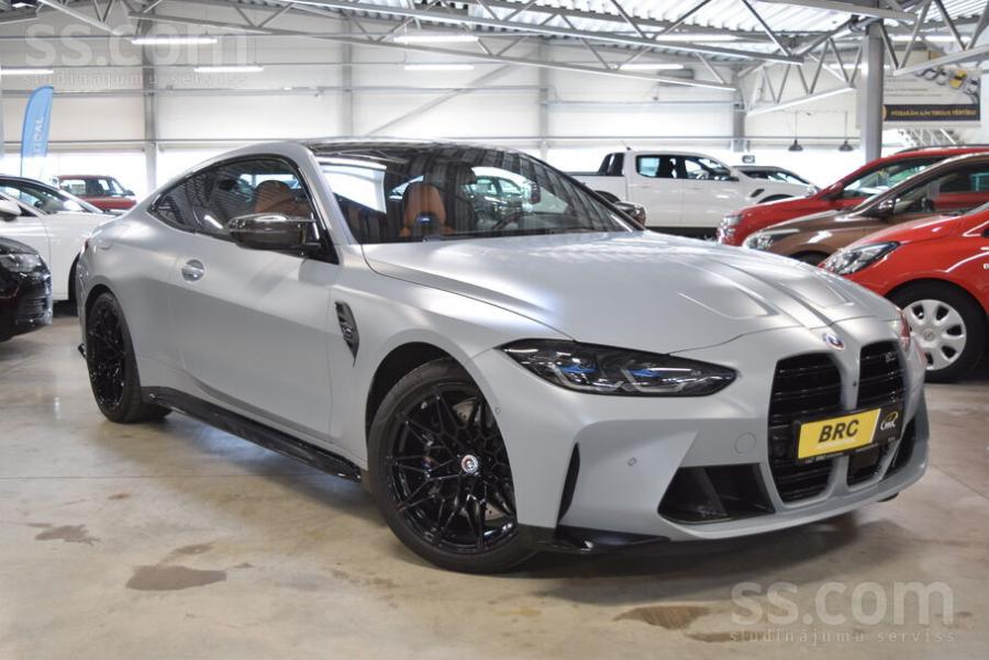 Pelēks BMW M4 2023 Rīga, ar dzinēja tilpumu 3.00 L un nobraukumu 26 tūkst. km par 72500 €, foto 1 vietnē AUTOMOTO.COM.LV