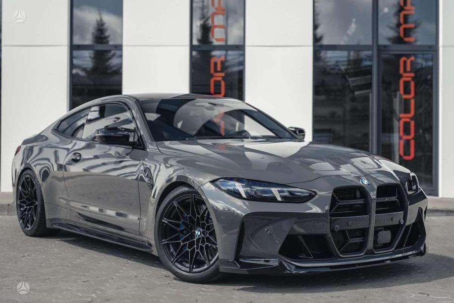 Grey BMW M4 2024 in Klaipeda, with an engine capacity of 2.99 L and mileage of 12 thousand km for 77900 €, photo 3 on AUTOMOTO.COM.LV
