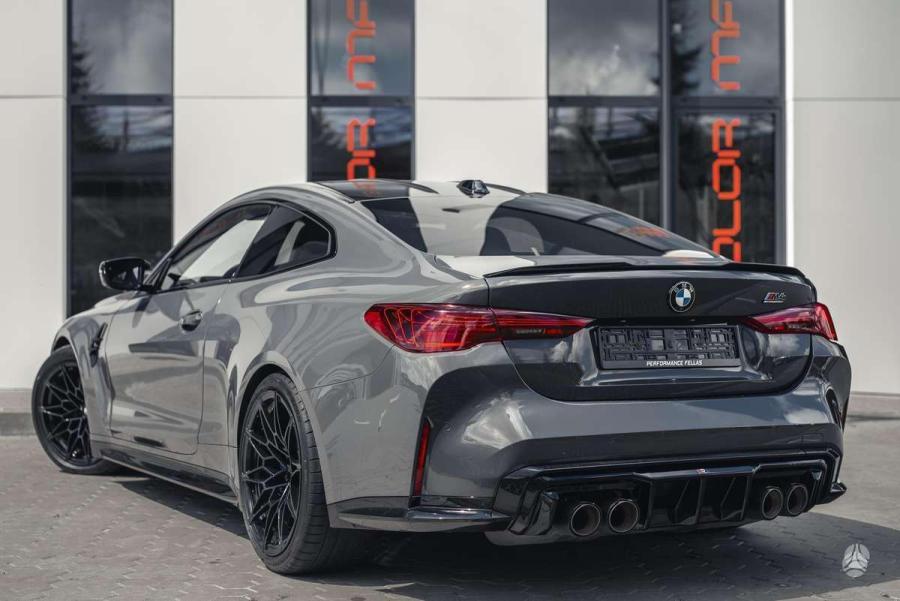 Grey BMW M4 2024 in Klaipeda, with an engine capacity of 2.99 L and mileage of 12 thousand km for 77900 €, photo 8 on AUTOMOTO.COM.LV