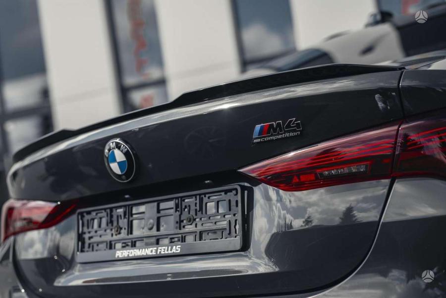 Grey BMW M4 2024 in Klaipeda, with an engine capacity of 2.99 L and mileage of 12 thousand km for 77900 €, photo 10 on AUTOMOTO.COM.LV
