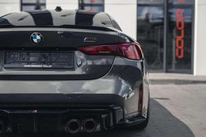 Grey BMW M4 2024 in Klaipeda, with an engine capacity of 2.99 L and mileage of 12 thousand km for 77900 €, photo 12 on AUTOMOTO.COM.LV