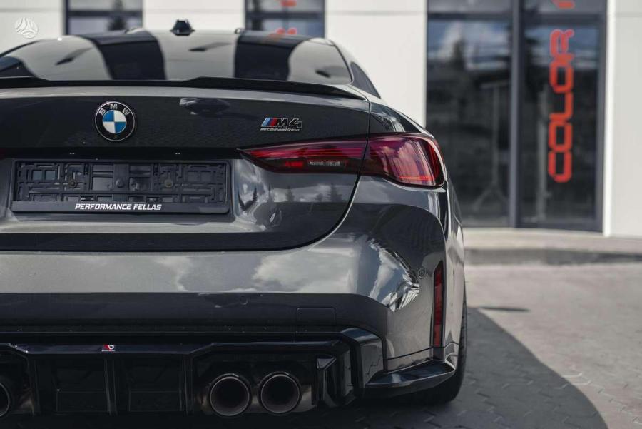 Grey BMW M4 2024 in Klaipeda, with an engine capacity of 2.99 L and mileage of 12 thousand km for 77900 €, photo 12 on AUTOMOTO.COM.LV