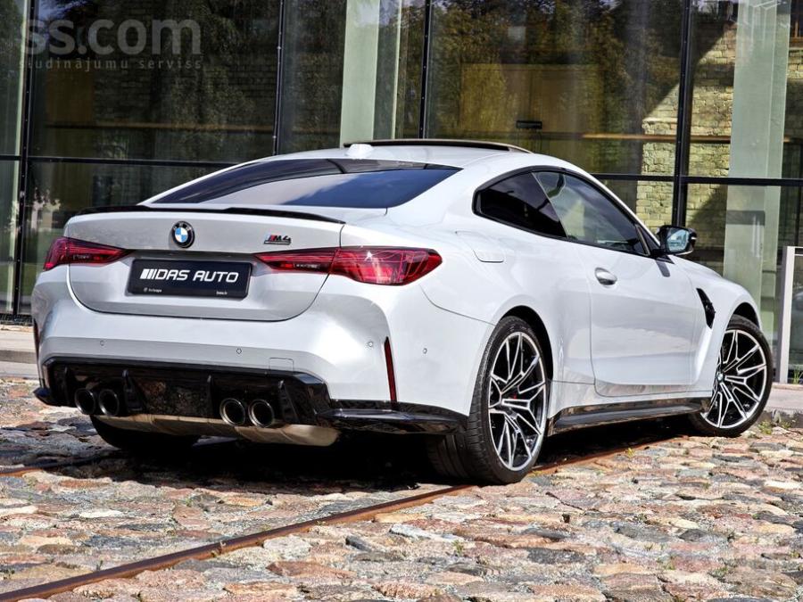 Grey BMW M4 2024 in Riga, with an engine capacity of 3.00 L and mileage of 10 thousand km for 94444 €, photo 4 on AUTOMOTO.COM.LV