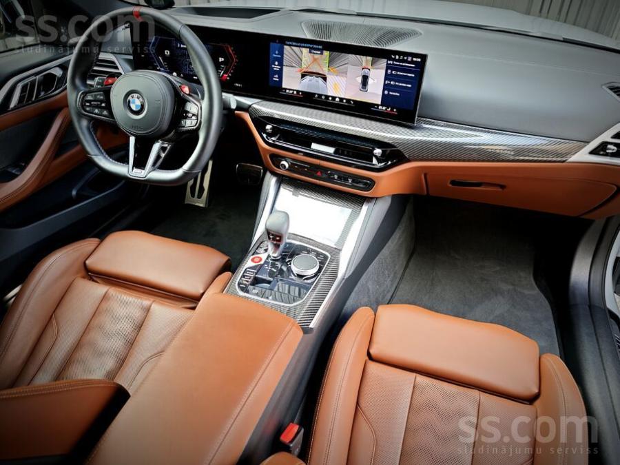 Grey BMW M4 2024 in Riga, with an engine capacity of 3.00 L and mileage of 10 thousand km for 94444 €, photo 13 on AUTOMOTO.COM.LV