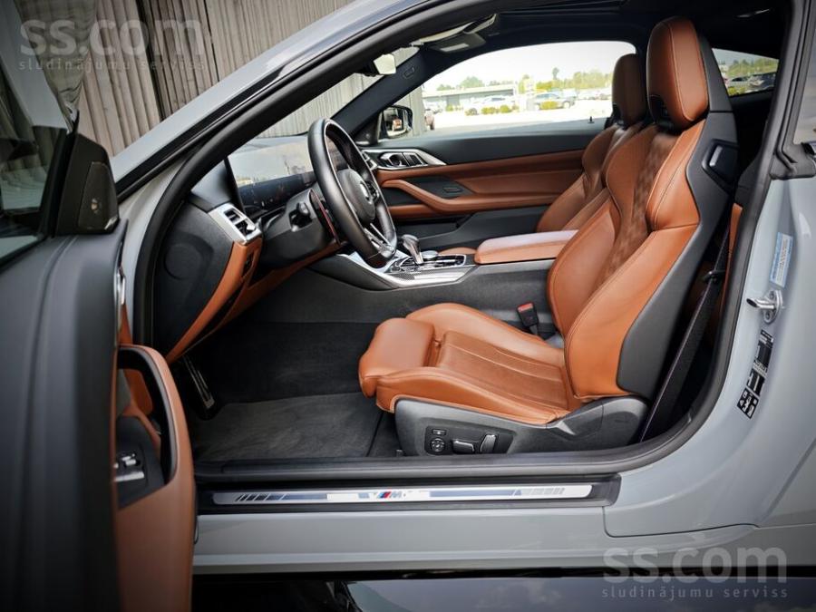 Grey BMW M4 2024 in Riga, with an engine capacity of 3.00 L and mileage of 10 thousand km for 94444 €, photo 14 on AUTOMOTO.COM.LV