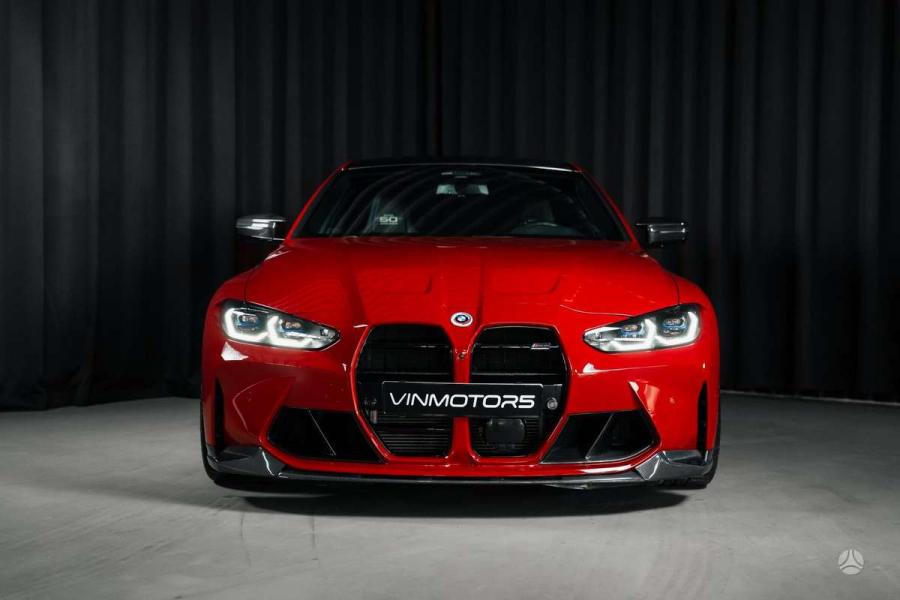 Sarkans BMW M4 2023 Viļņa, ar dzinēja tilpumu 3.00 L un nobraukumu 13 tūkst. km par 71998 €, foto 3 vietnē AUTOMOTO.COM.LV