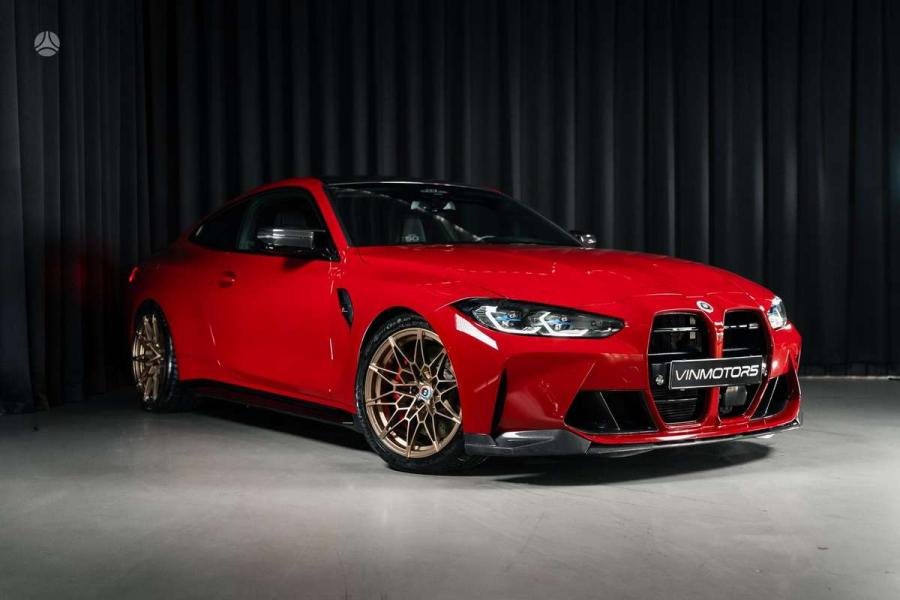 Sarkans BMW M4 2023 Viļņa, ar dzinēja tilpumu 3.00 L un nobraukumu 13 tūkst. km par 71998 €, foto 4 vietnē AUTOMOTO.COM.LV