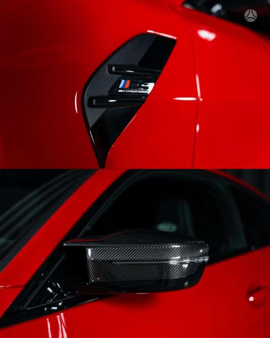 Sarkans BMW M4 2023 Viļņa, ar dzinēja tilpumu 3.00 L un nobraukumu 13 tūkst. km par 71998 €, foto 17 vietnē AUTOMOTO.COM.LV