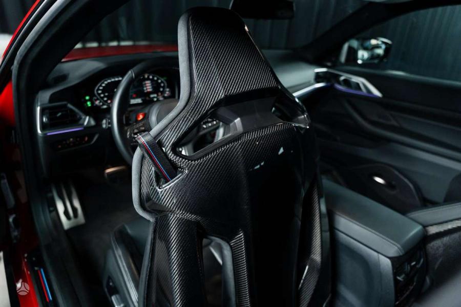 Sarkans BMW M4 2023 Viļņa, ar dzinēja tilpumu 3.00 L un nobraukumu 13 tūkst. km par 71998 €, foto 28 vietnē AUTOMOTO.COM.LV