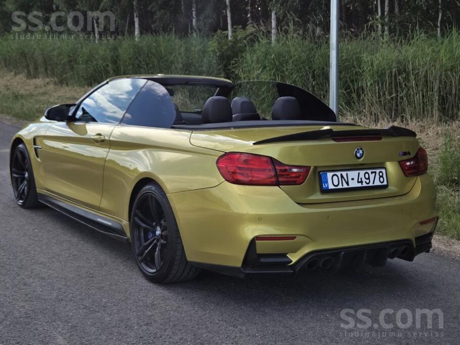 Yellow BMW M4 2016 in Riga, with an engine capacity of 3.00 L and mileage of 195 thousand km for 34950 €, photo 4 on AUTOMOTO.COM.LV