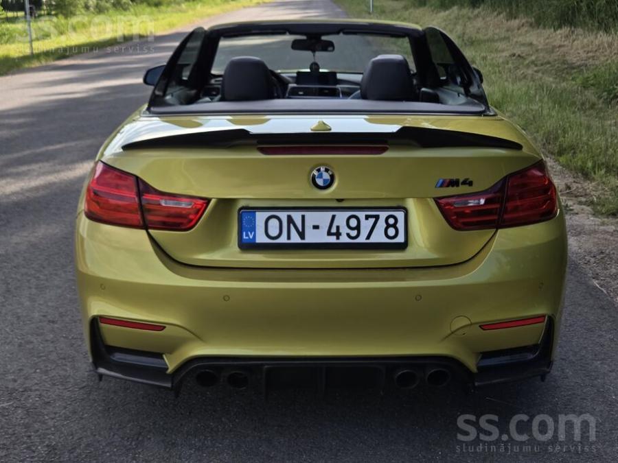 Yellow BMW M4 2016 in Riga, with an engine capacity of 3.00 L and mileage of 195 thousand km for 34950 €, photo 5 on AUTOMOTO.COM.LV