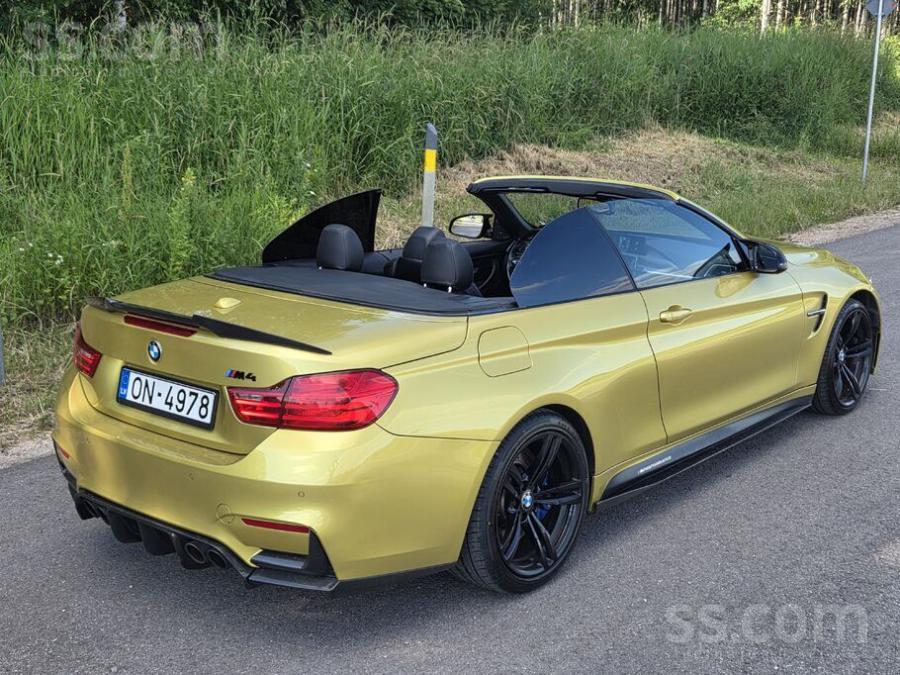 Yellow BMW M4 2016 in Riga, with an engine capacity of 3.00 L and mileage of 195 thousand km for 34950 €, photo 7 on AUTOMOTO.COM.LV
