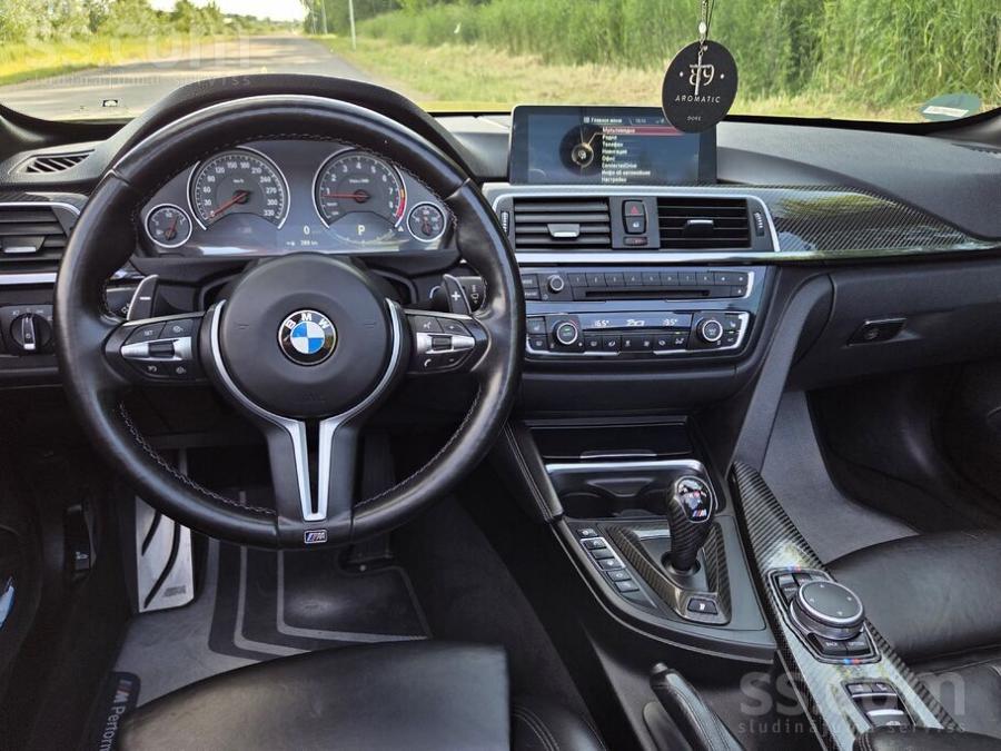 Yellow BMW M4 2016 in Riga, with an engine capacity of 3.00 L and mileage of 195 thousand km for 34950 €, photo 12 on AUTOMOTO.COM.LV