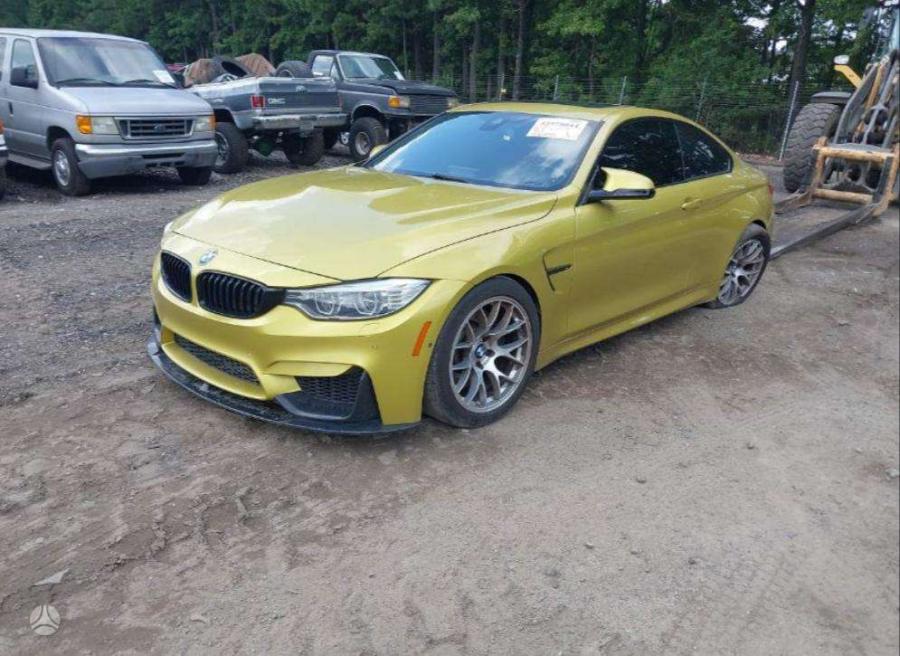 Dzeltens BMW M4 2017 Kauņa, ar dzinēja tilpumu 2.98 L un nobraukumu 150 tūkst. km par 22000 €, foto 2 vietnē AUTOMOTO.COM.LV
