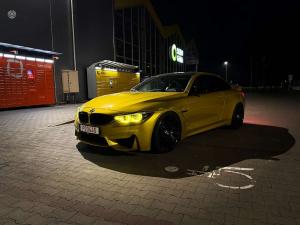 Dzeltens BMW M4 2019 Kauņa, ar dzinēja tilpumu 2.98 L un nobraukumu 94 tūkst. km par 44000 €, foto  vietnē AUTOMOTO.COM.LV
