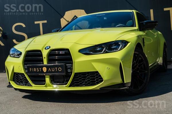 Dzeltens BMW M4 2023 Tukums, ar dzinēja tilpumu 3.00 L un nobraukumu 56 tūkst. km par 77700 €, foto 2 vietnē AUTOMOTO.COM.LV