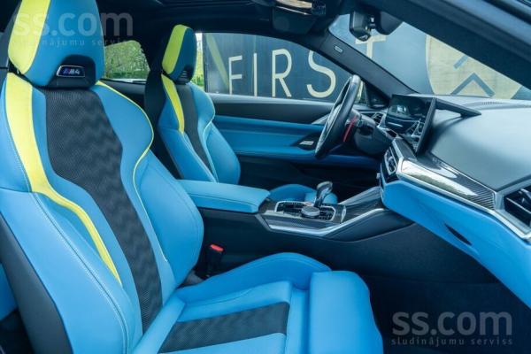 Dzeltens BMW M4 2023 Tukums, ar dzinēja tilpumu 3.00 L un nobraukumu 56 tūkst. km par 77700 €, foto 8 vietnē AUTOMOTO.COM.LV