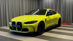 Dzeltens BMW M4 2024 Mārupe, ar dzinēja tilpumu 3.00 L un nobraukumu 21 tūkst. km par 76990 €, foto 1 vietnē AUTOMOTO.COM.LV
