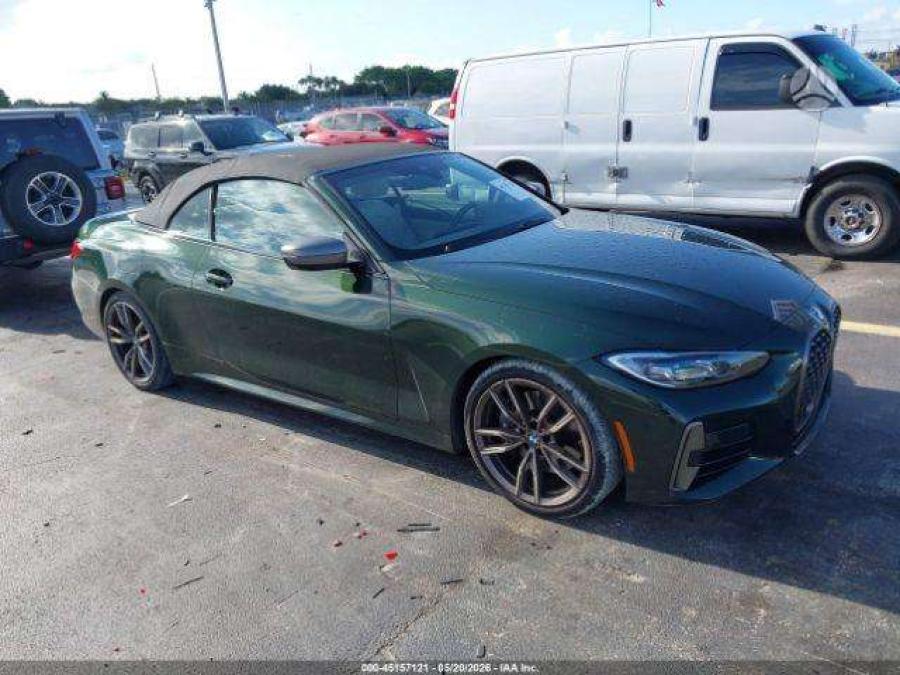 Green BMW m440 2021 in Klaipeda, with an engine capacity of 3.00 L and mileage of 50 thousand km for 14800 €, photo 1 on AUTOMOTO.COM.LV