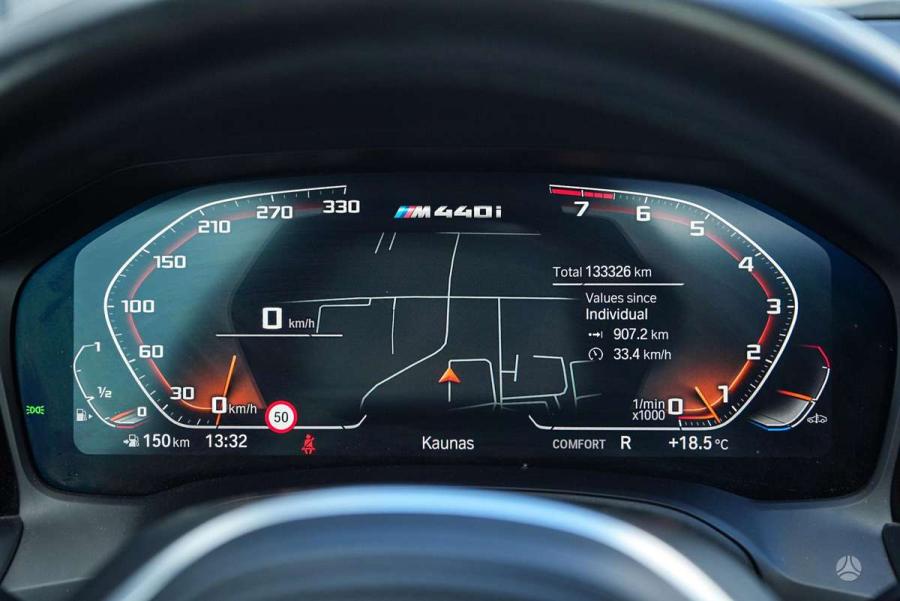 Pelēks BMW m440 2021 Kauņa, ar dzinēja tilpumu 3.00 L un nobraukumu 133 tūkst. km par 37950 €, foto 27 vietnē AUTOMOTO.COM.LV