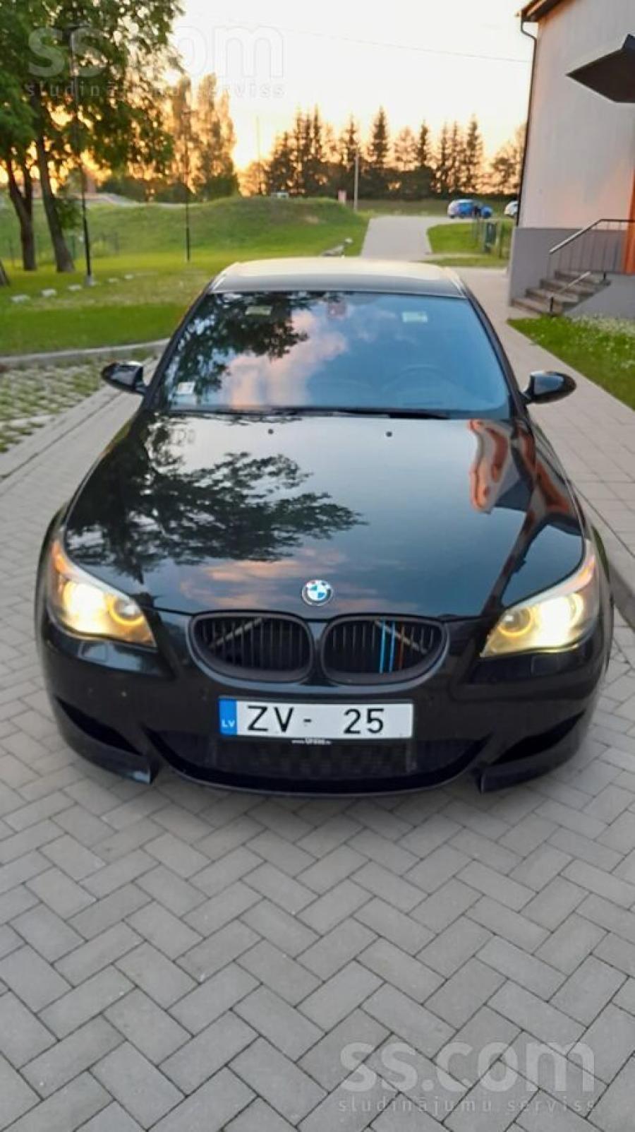 Melns BMW M5 2006 Rīga, ar dzinēja tilpumu 5.00 L un nobraukumu 260 tūkst. km par 24900 €, foto 1 vietnē AUTOMOTO.COM.LV