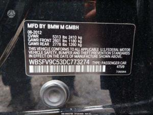 Black BMW M5 2013 in Klaipeda, with an engine capacity of 0.00 L and mileage of 83 thousand km for 9600 €, photo 10 on AUTOMOTO.COM.LV