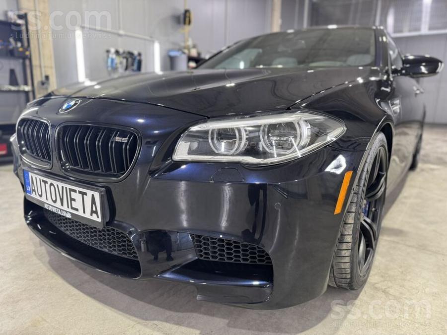 Melns BMW M5 2016 Rīga, ar dzinēja tilpumu 4.40 L un nobraukumu 167 tūkst. km par 34485 €, foto 8 vietnē AUTOMOTO.COM.LV
