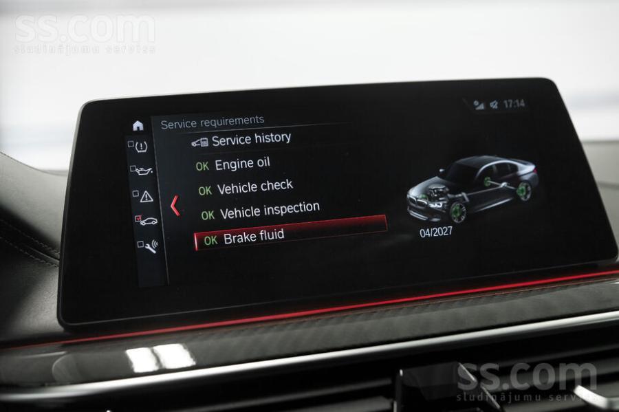 Melns BMW M5 2018 Tukums, ar dzinēja tilpumu 4.40 L un nobraukumu 0 tūkst. km par 59990 €, foto 31 vietnē AUTOMOTO.COM.LV