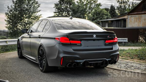 Black BMW M5 2019 in Daugavpils, with an engine capacity of 4.40 L and mileage of 100 thousand km for 62900 €, photo 2 on AUTOMOTO.COM.LV