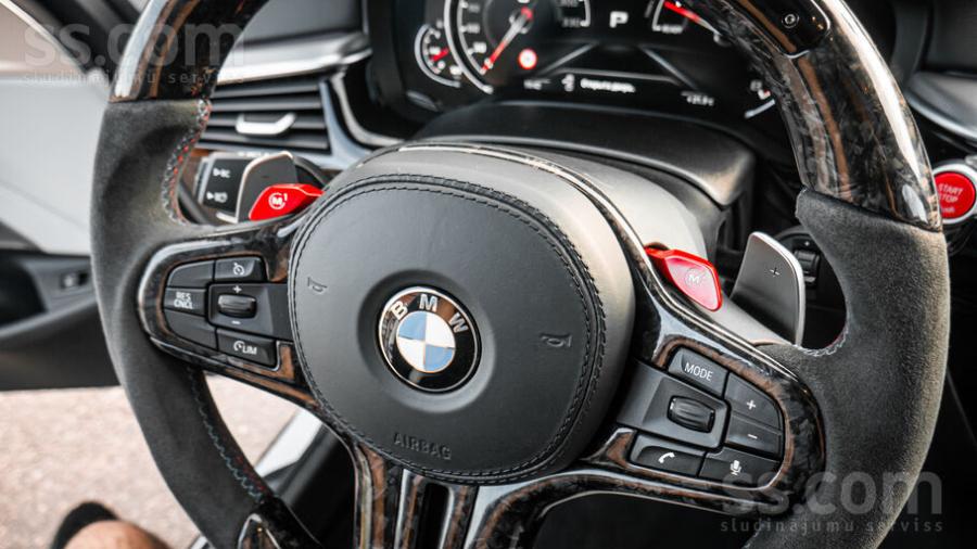 Black BMW M5 2019 in Daugavpils, with an engine capacity of 4.40 L and mileage of 100 thousand km for 62900 €, photo 11 on AUTOMOTO.COM.LV