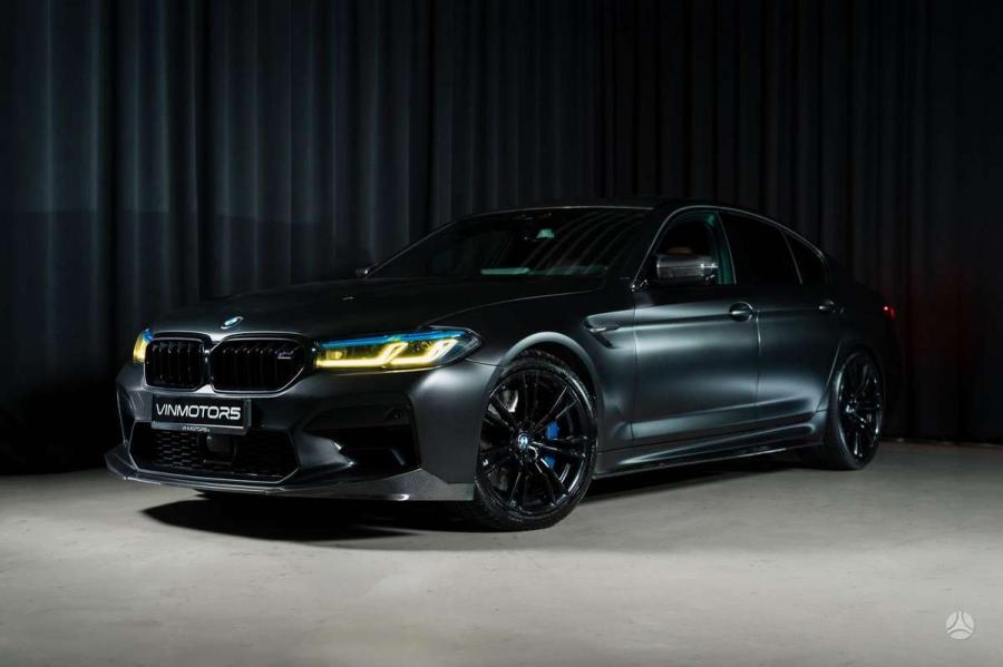 Melns BMW M5 2020 Viļņa, ar dzinēja tilpumu 4.40 L un nobraukumu 51 tūkst. km par 59998 €, foto 1 vietnē AUTOMOTO.COM.LV