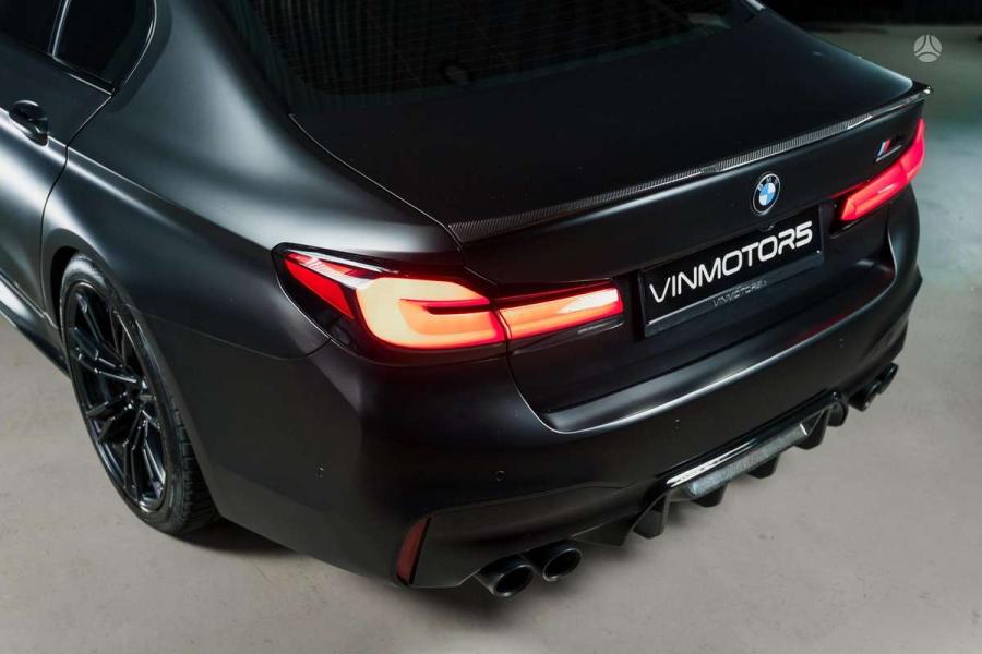 Melns BMW M5 2020 Viļņa, ar dzinēja tilpumu 4.40 L un nobraukumu 51 tūkst. km par 59998 €, foto 13 vietnē AUTOMOTO.COM.LV