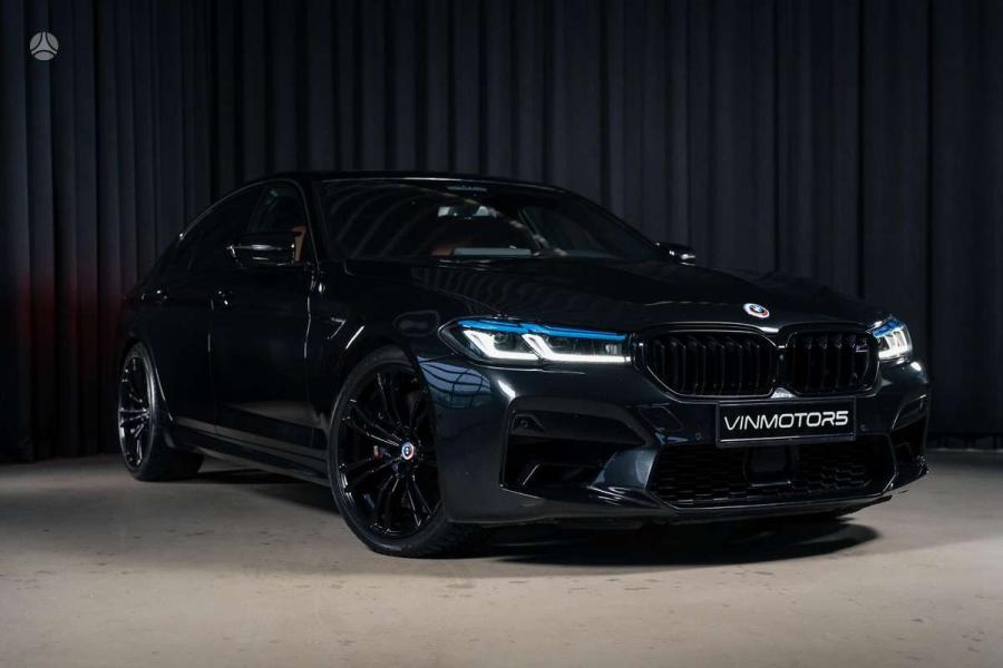 Melns BMW M5 2022 Viļņa, ar dzinēja tilpumu 4.40 L un nobraukumu 21 tūkst. km par 72999 €, foto 3 vietnē AUTOMOTO.COM.LV
