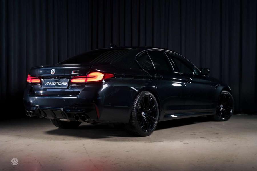 Melns BMW M5 2022 Viļņa, ar dzinēja tilpumu 4.40 L un nobraukumu 21 tūkst. km par 72999 €, foto 4 vietnē AUTOMOTO.COM.LV