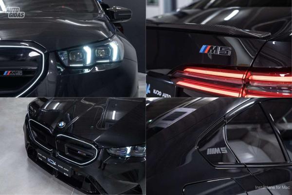 Black BMW M5 2024 in Marijampole, with an engine capacity of 4.40 L and mileage of 15 thousand km for 117950 €, photo 5 on AUTOMOTO.COM.LV