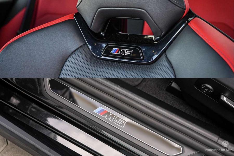 Black BMW M5 2024 in Kaunas, with an engine capacity of 4.40 L and mileage of 19 thousand km for 111450 €, photo 36 on AUTOMOTO.COM.LV