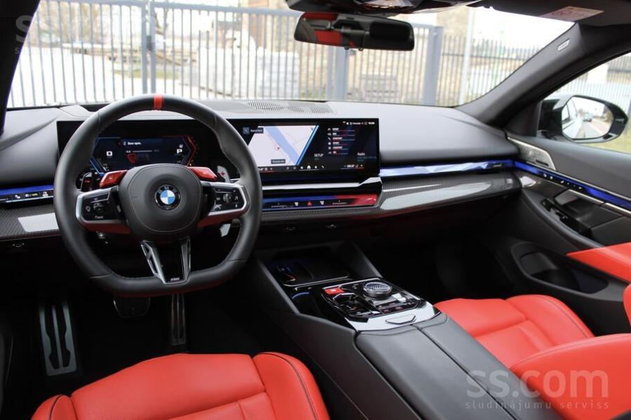 Melns BMW M5 2025 Jelgava, ar dzinēja tilpumu 4.40 L un nobraukumu 8 tūkst. km par 118000 €, foto 13 vietnē AUTOMOTO.COM.LV
