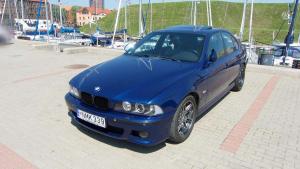 Blue BMW M5 2002 in Klaipeda, with an engine capacity of 4.94 L and mileage of 223 thousand km for 28000 €, photo 1 on AUTOMOTO.COM.LV