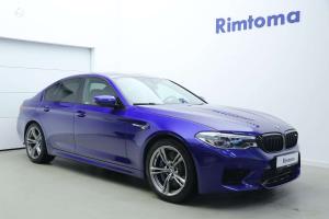 Blue BMW M5 2019 in Vilnius, with an engine capacity of 4.40 L and mileage of 62 thousand km for 61990 €, photo  on AUTOMOTO.COM.LV