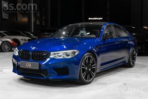 Blue BMW M5 2019 in Riga, with an engine capacity of 4.40 L and mileage of 71 thousand km for 64600 €, photo  on AUTOMOTO.COM.LV